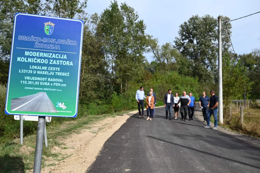 | Modernizirana prometnica u Trebežu