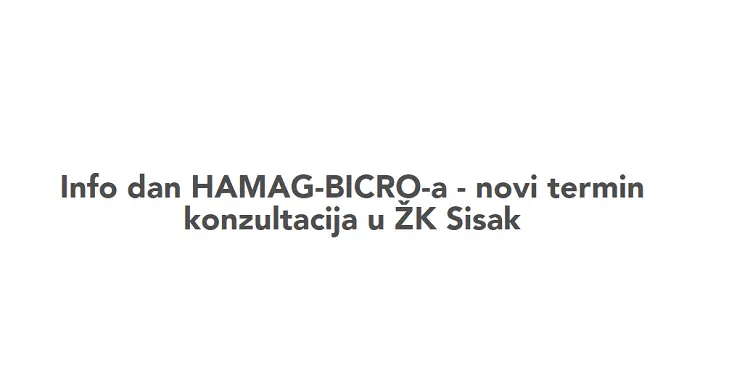 | Info dan HAMAG-BICRO-a